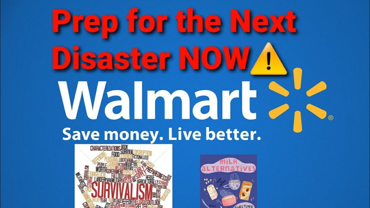 Prepping for Survival at Walmart #prepping #disaster #stockpiling - YouTube