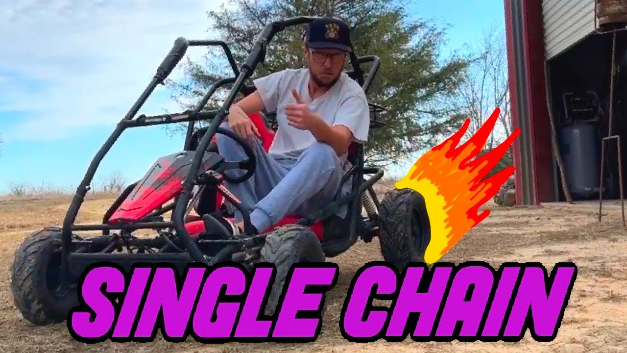 Coleman KT196 Jackshaft Delete - Single Chain Conversion - YouTube