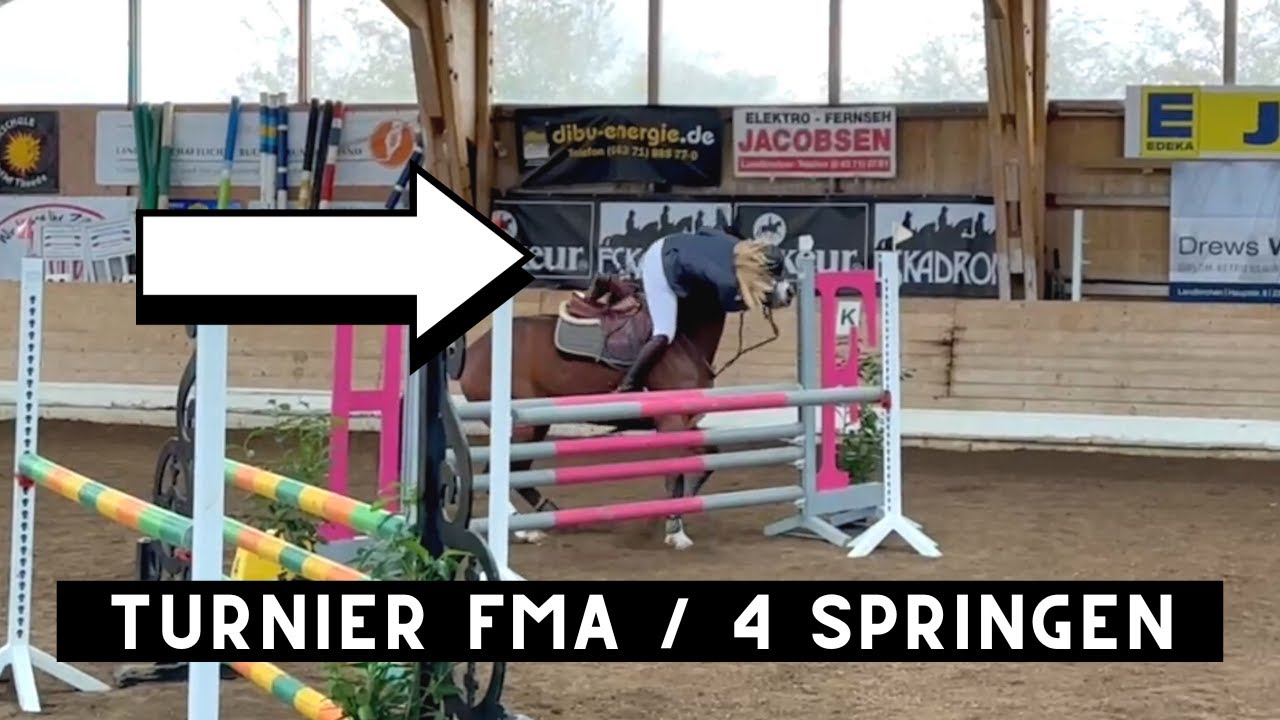 RUNTERGEFALLEN? TURNIER FMA⎪4 SPRINGEN MIT BEIDEN PFERDEN - YouTube