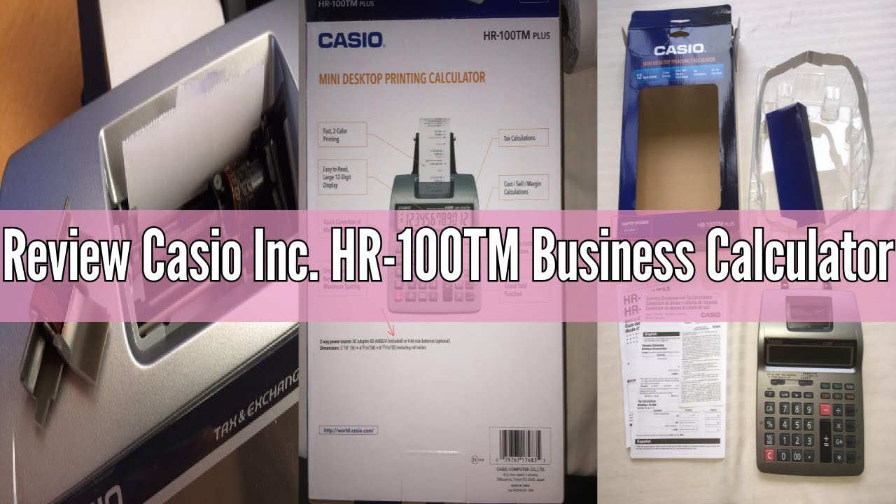 Review Casio Inc. HR-100TM Business Calculator - YouTube