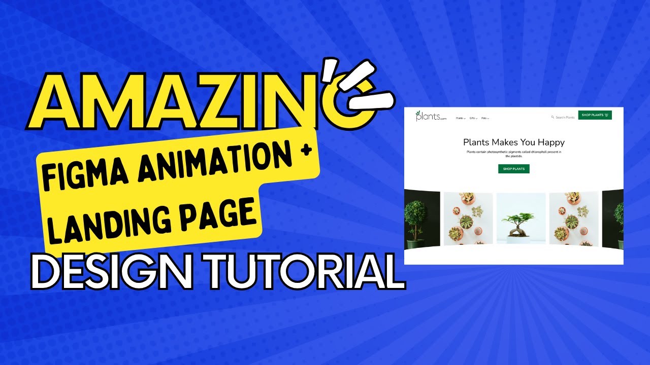 Masterclass: Designing a Landing Page with Creative Animations in Figma ...