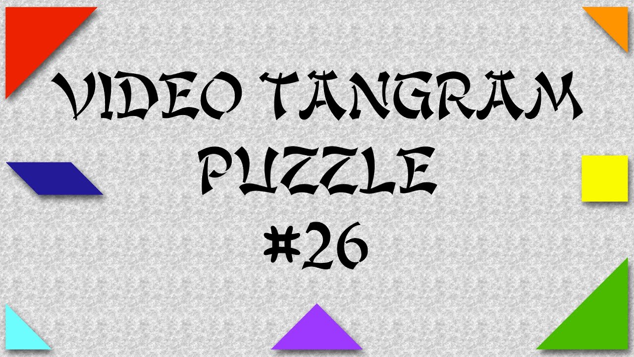 Video Tangram Puzzle #26 (isosceles trapezoid) - YouTube