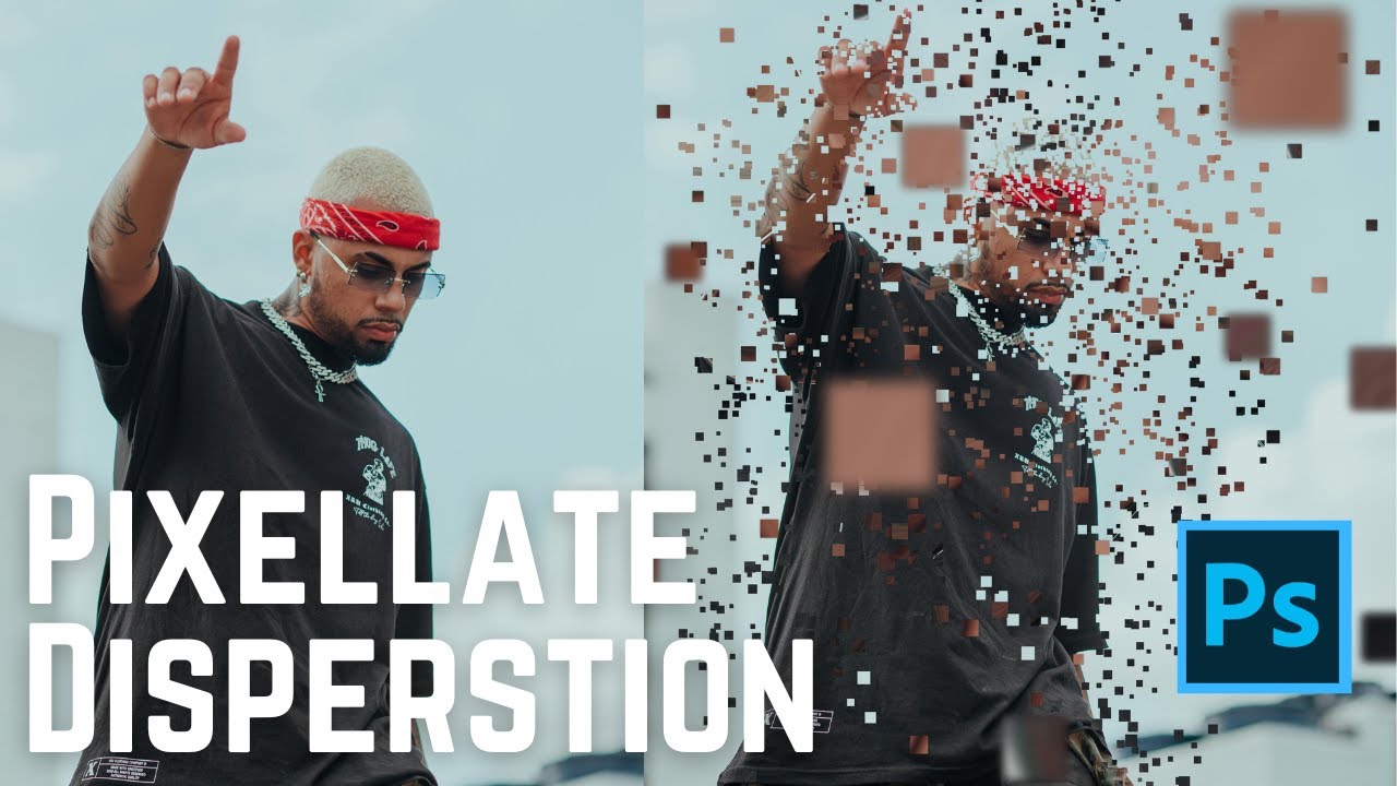 How to Create Pixelate Dispersion Effect in Photoshop - YouTube