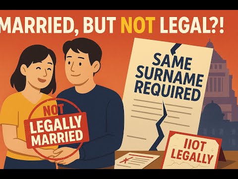 Why Japan Forces Married Couples to Share One Surname? #JapaneseMarriage #SurprisingJapan