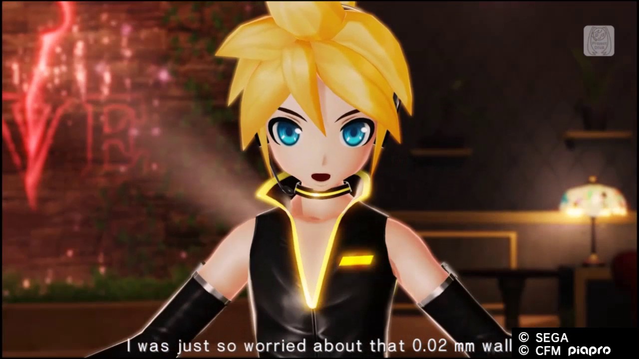 Project Diva X ~ Holy Lance Explosion Boy (Eng Sub) ~ Len Kagamine ...