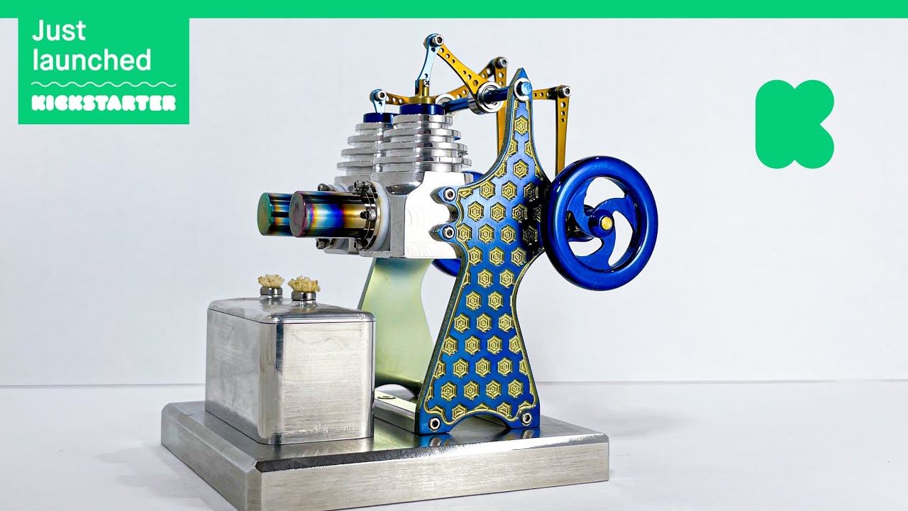 Titanium Stirling Engines - Now Available on Kickstarter - YouTube