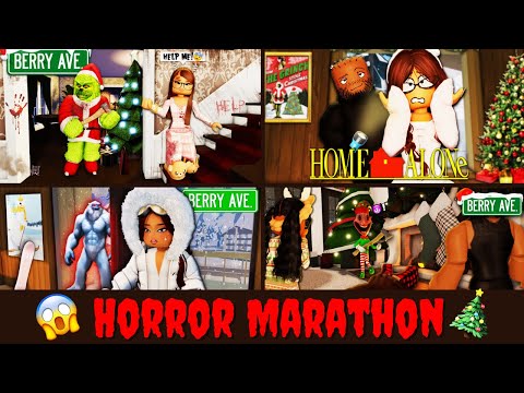 🎄👻CHRISTMAS HORROR COMPILATION | 2 HOURS  | Berry Avenue Horror RP | Voiced Roleplays