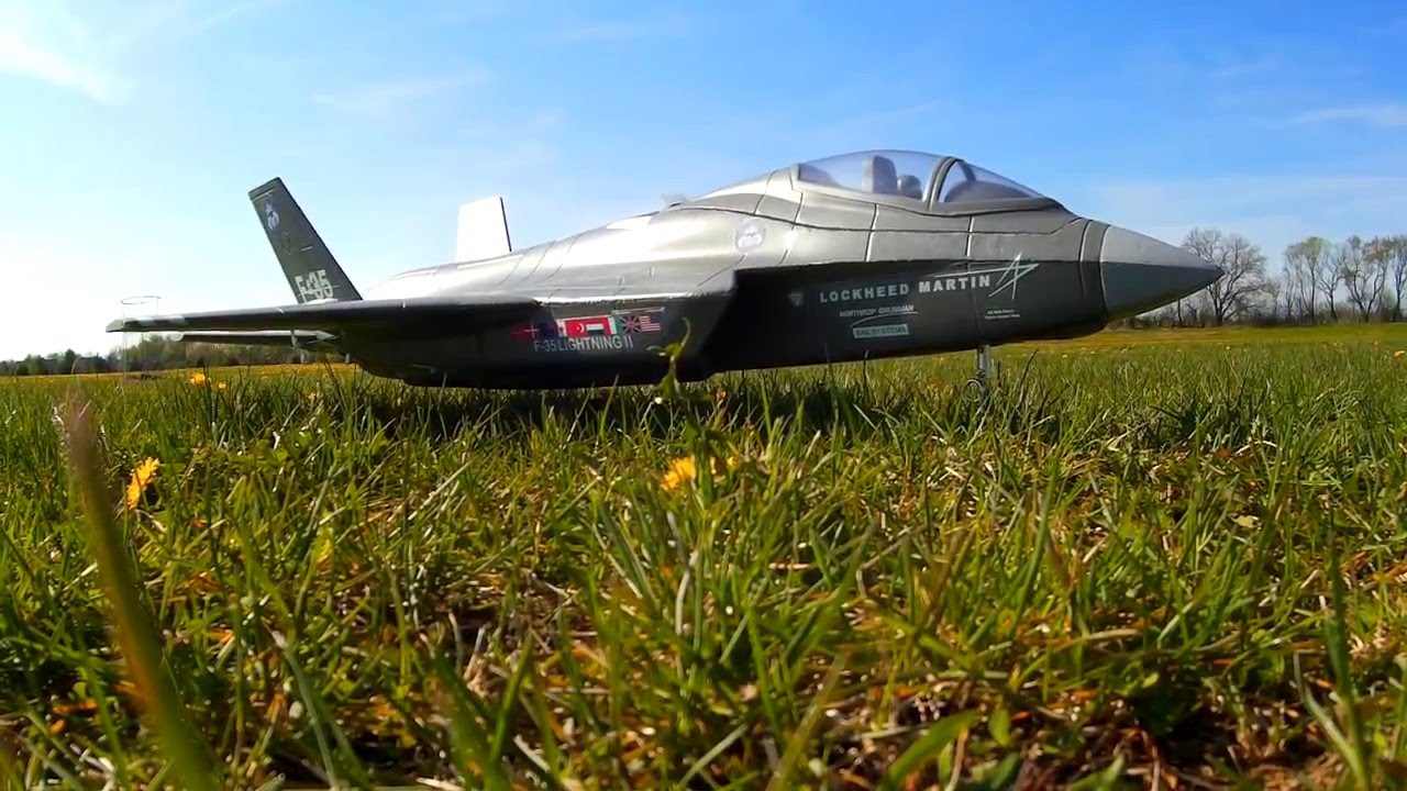 FMS F 35 64mm EDF Multirole Fighter Maiden CRASH $%&*...$% - YouTube