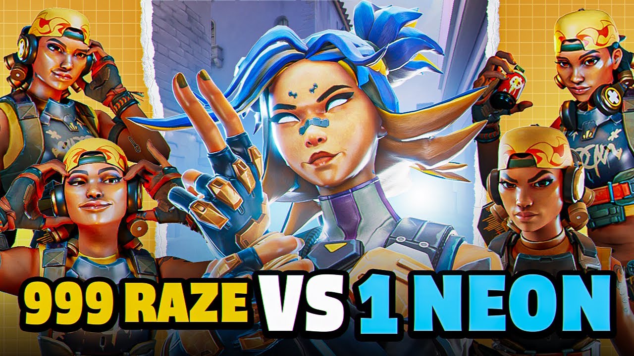 999 RAZE vs 1 NEON | valorant - YouTube