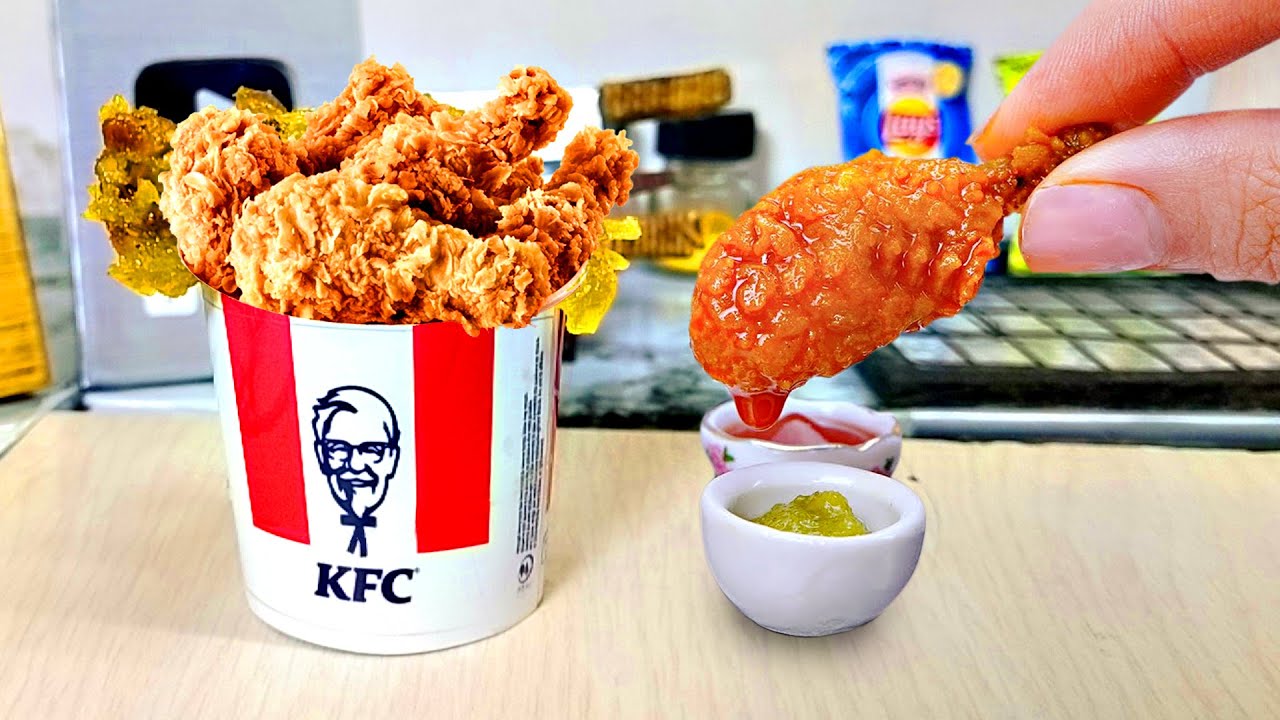 Satisfying Miniature Crispy KFC Fried Chicken 🍗 Best Fast Food Recipe ...