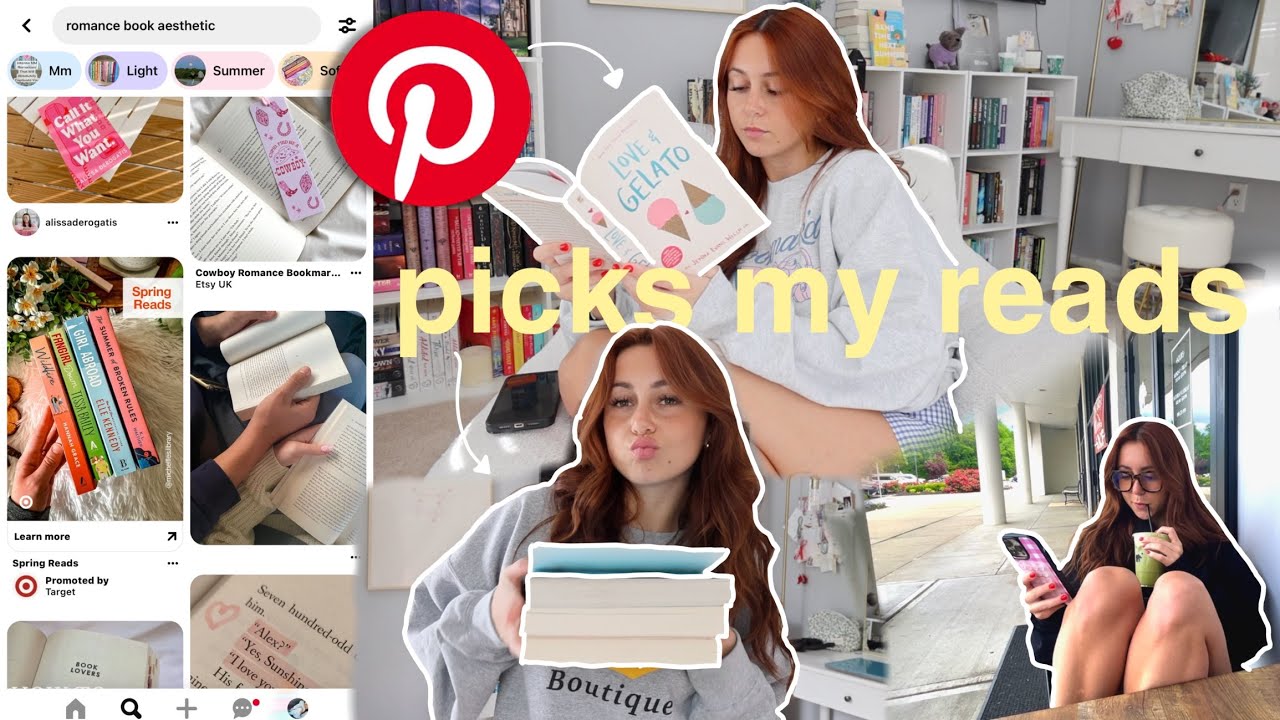 pinterest chooses my reads for a week! 📱🩵 - YouTube