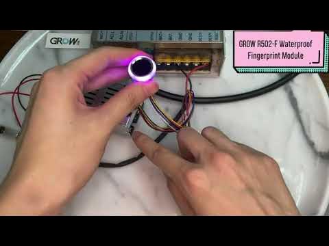 GROW R502-F Waterproof Small DC3.3V UART Diameter 21.5mm Capacitive ...