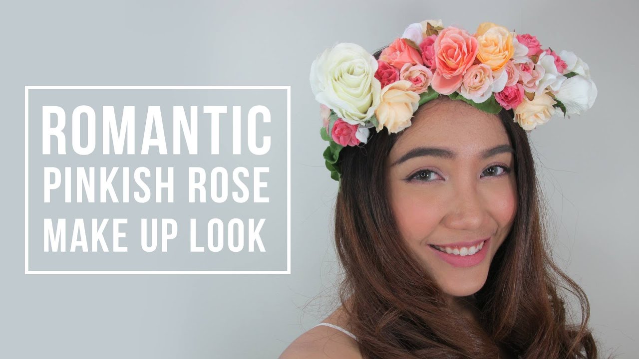 Romantic Pinkish Rose Makeup Look | K ♡ - YouTube