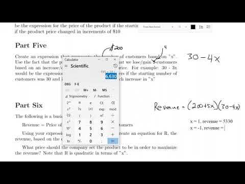 College Algebra Applied Problem Two - YouTube