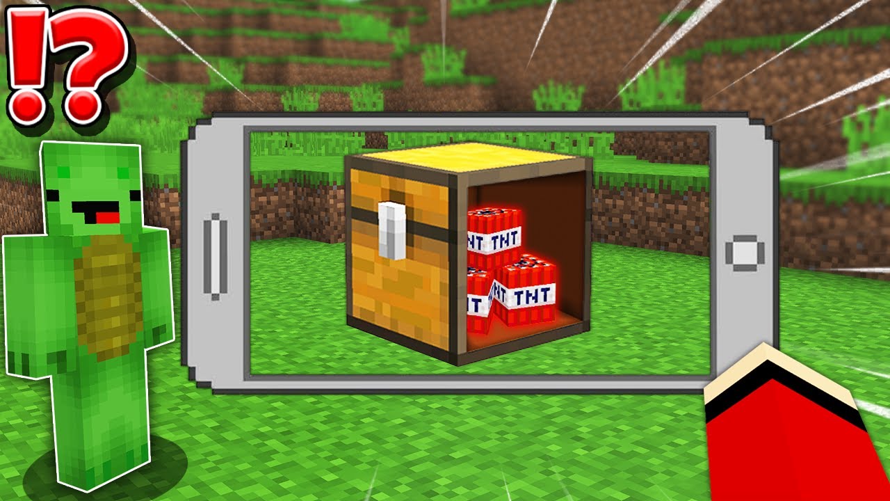 JJ and Mikey SCANNED TRAP CHEST CHALLENGE in Minecraft Maizen Animation ...