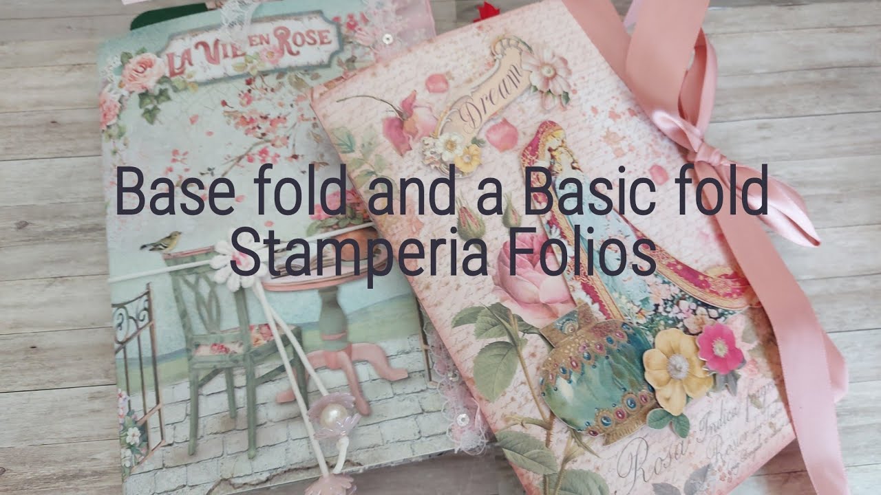 A Base fold and A Basic fold Folios from the Stamperia collection House ...