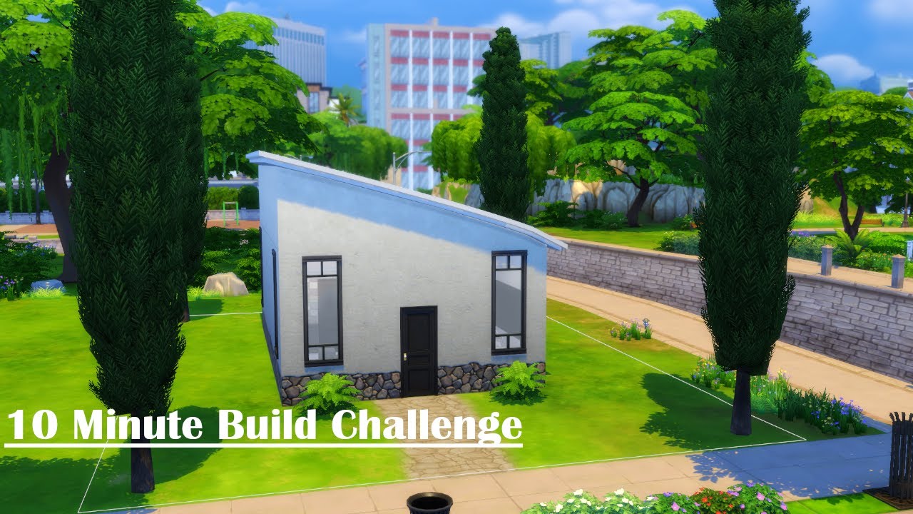 The Sims 4 -10 Minute Build Challenge 🏡 - YouTube