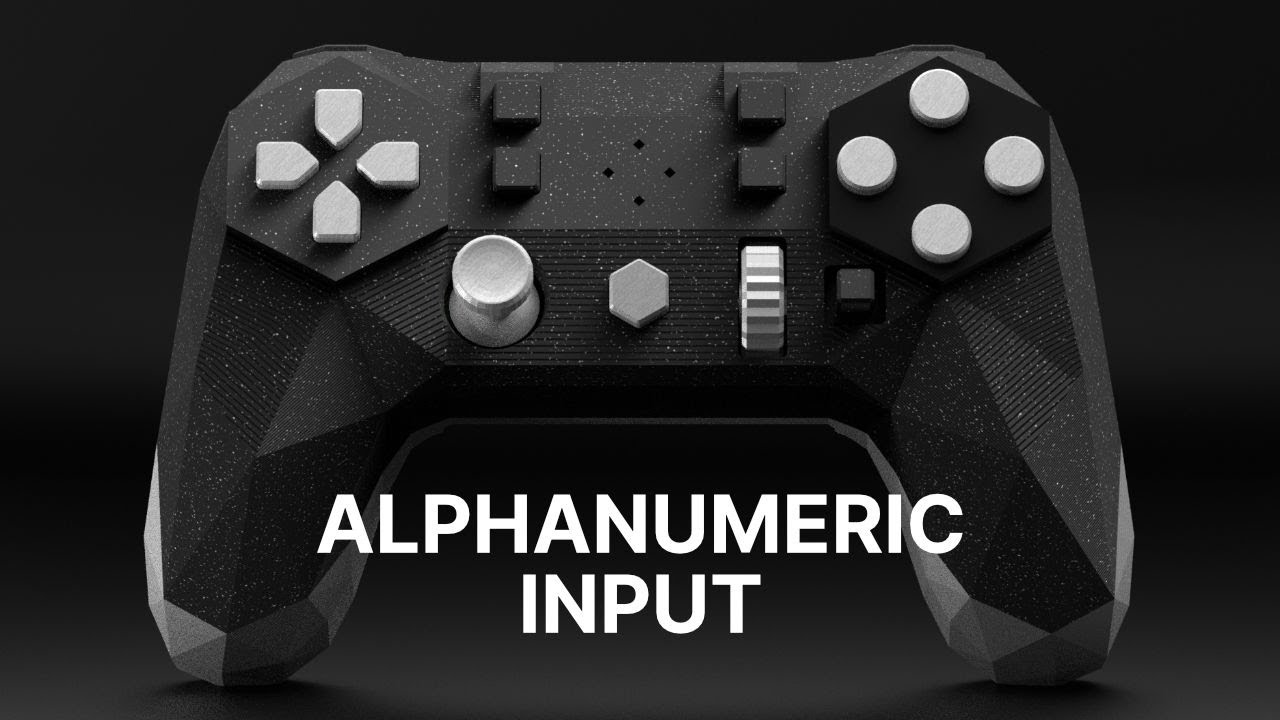 Alpakka controller: Alphanumeric input - YouTube