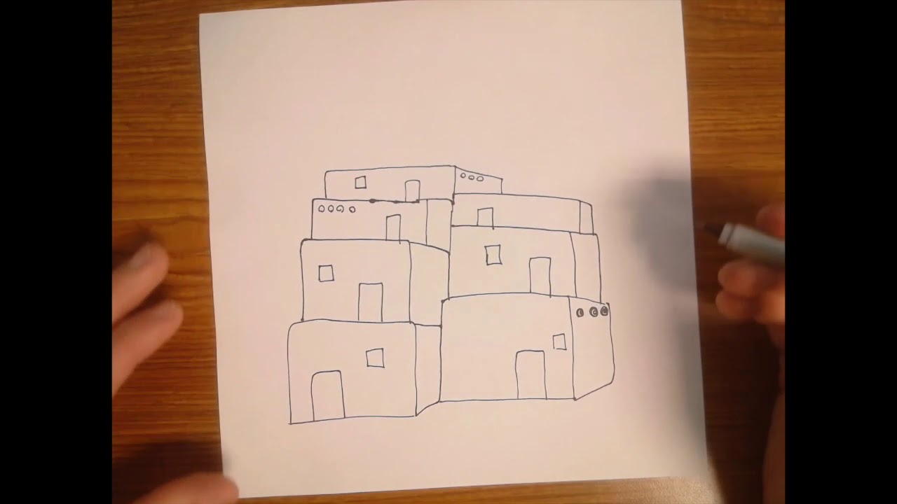 Drawing Pueblos - YouTube