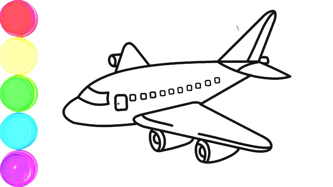 How to Draw an Airplane! Easy Drawing Tutorial for Beginners - YouTube