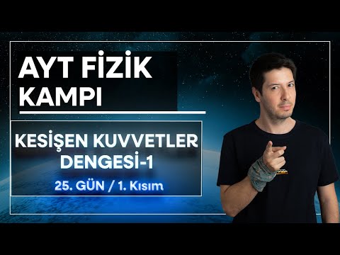 37) Denge | Kesişen Kuvvetler Dengesi, İp Gerilmeleri Hesaplamaları  / ( 25. Gün / 1. Kısım )