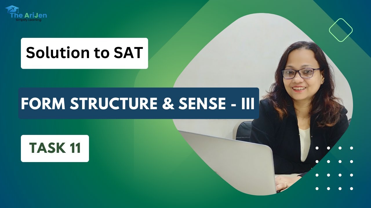 Digital SAT: Form, Structure, and Sense - II #satpreparation #sat - YouTube