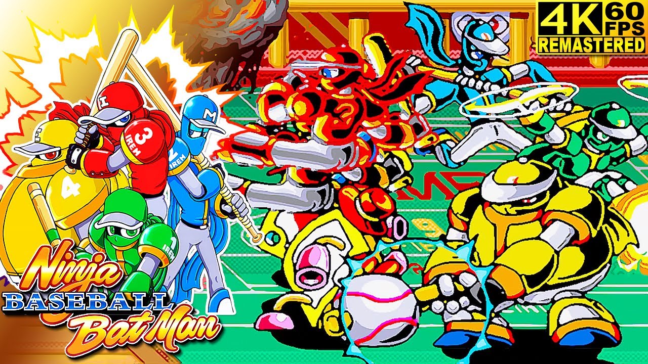 Ninja Baseball Bat Man [4 Players][1993/Arcade] 4K 60FPS - YouTube