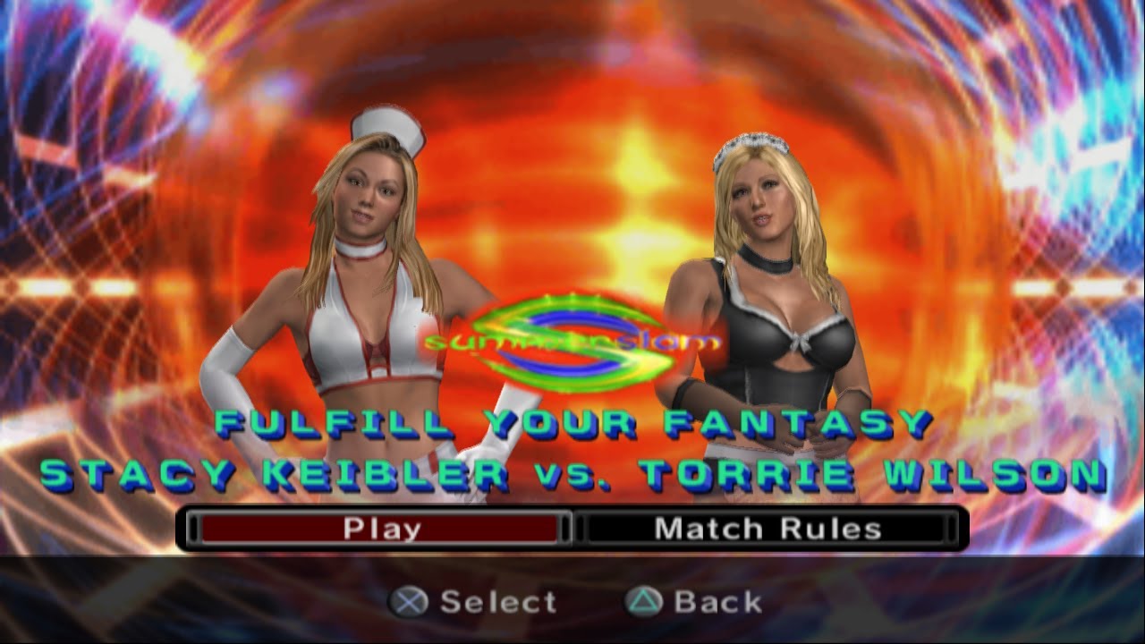 Wwe Smackdown Vs Raw 2006 Stacy Keibler Vs Torrie Wilson Youtube 5870