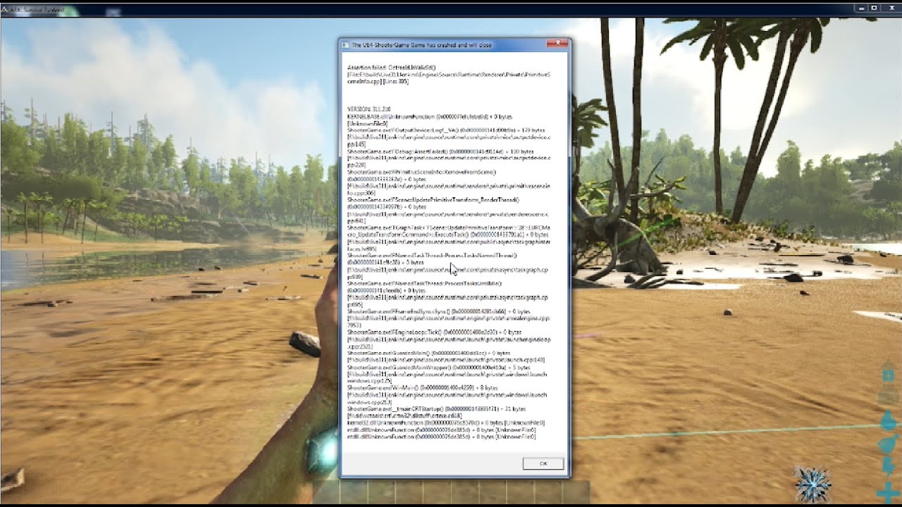 Ark Survival crash/erro - YouTube
