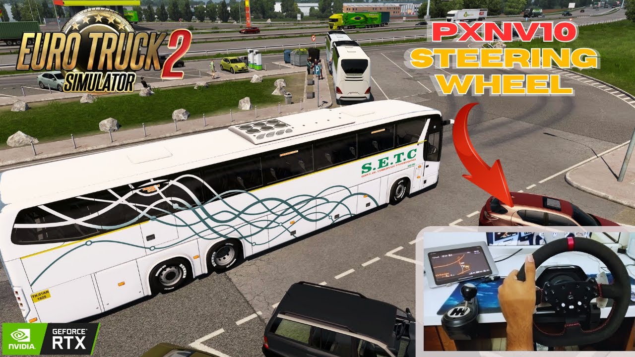 S.E.T.C in ETS 2 | Steering wheel Gameplay | #ets2 #pxnv10 - YouTube