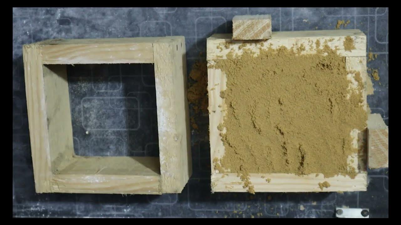 how to make a metal casting mold-sand casting mold making - YouTube