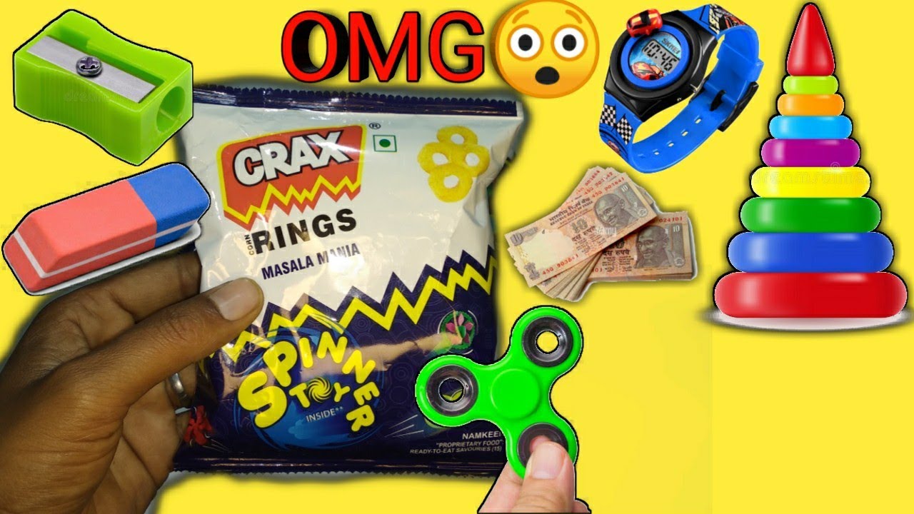 Latest crax rings with free prank toys inside | snacks unboxing free ...