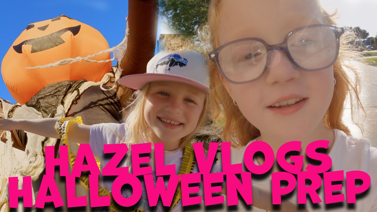 Hazel Vlogs Halloween Prep with the Quints! - YouTube