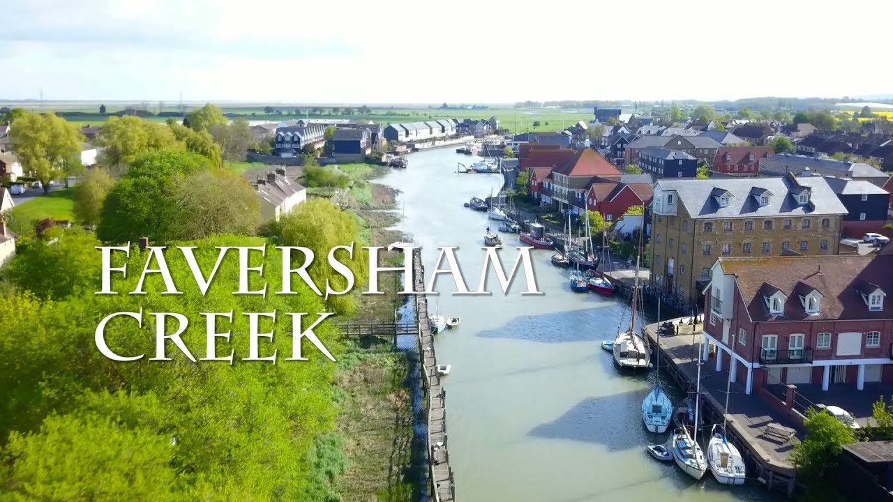 Drone footage of Faversham Creek - YouTube