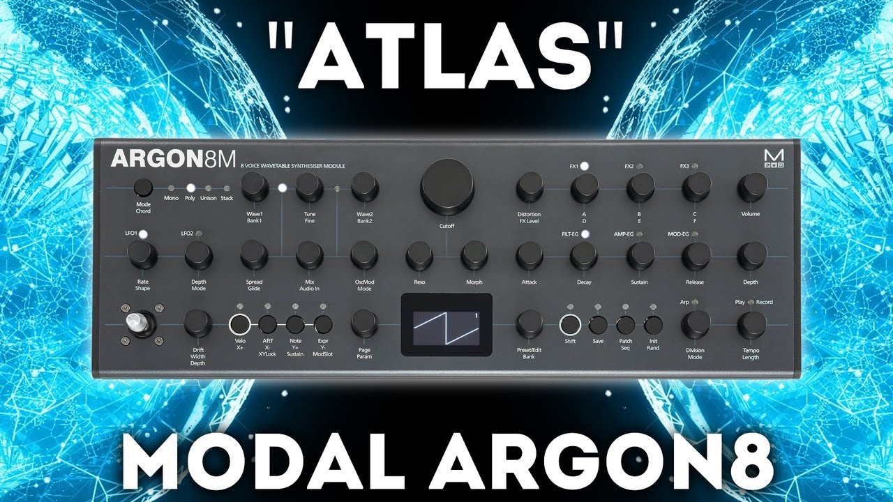Modal Argon8 - “Atlas” Soundset 64 Presets - YouTube