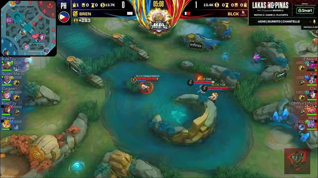 BREN vs BLCK - GAME 3 -MPL PH S11 - PLAYOFFS DAY 2 - YouTube