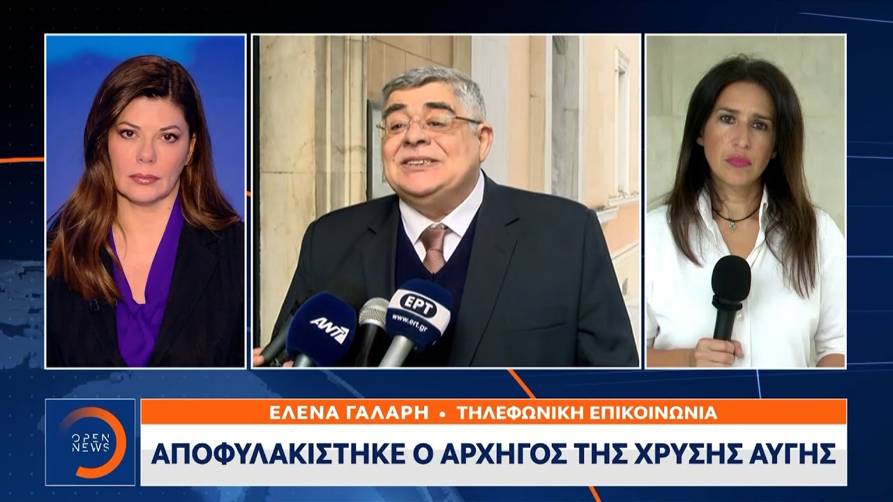 Αποφυλακίστηκε ο αρχηγός της Χρυσής Αυγής | Μεσημεριανό Δελτίο Ειδήσεων ...