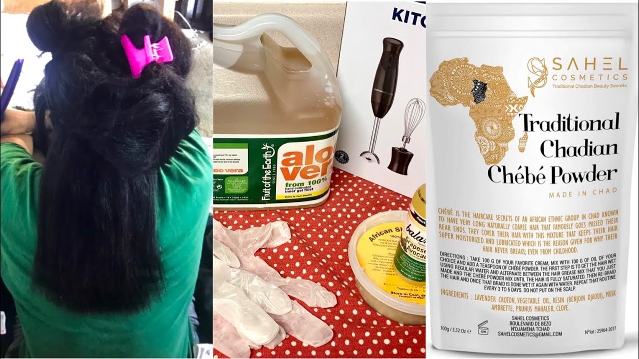 Chebe Powder Hair Growth Recipe with Aloe Vera Infused Shea Butter ...