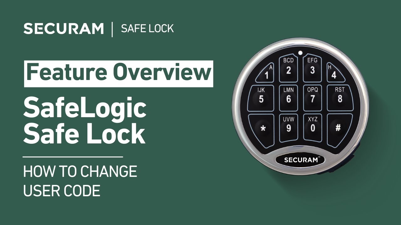 How to Change the User Code on Your SafeLogic Safe Lock - YouTube