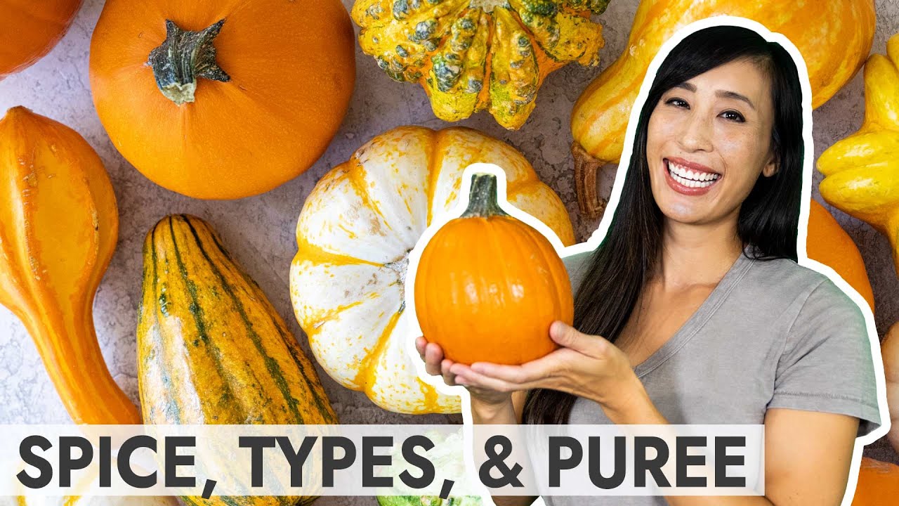 Homemade Pumpkin Spice, Types of Pumpkins and How to Make Puree - YouTube
