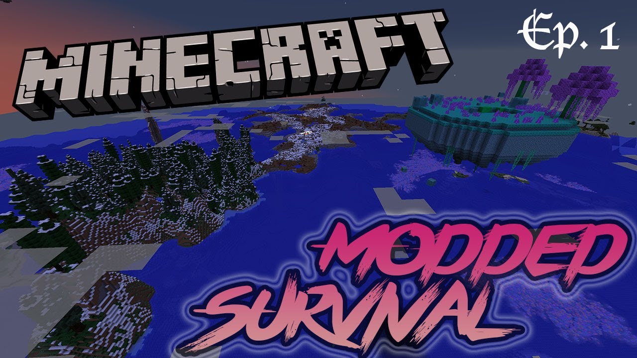 Minecraft Modded Survival Episode 1 - YouTube