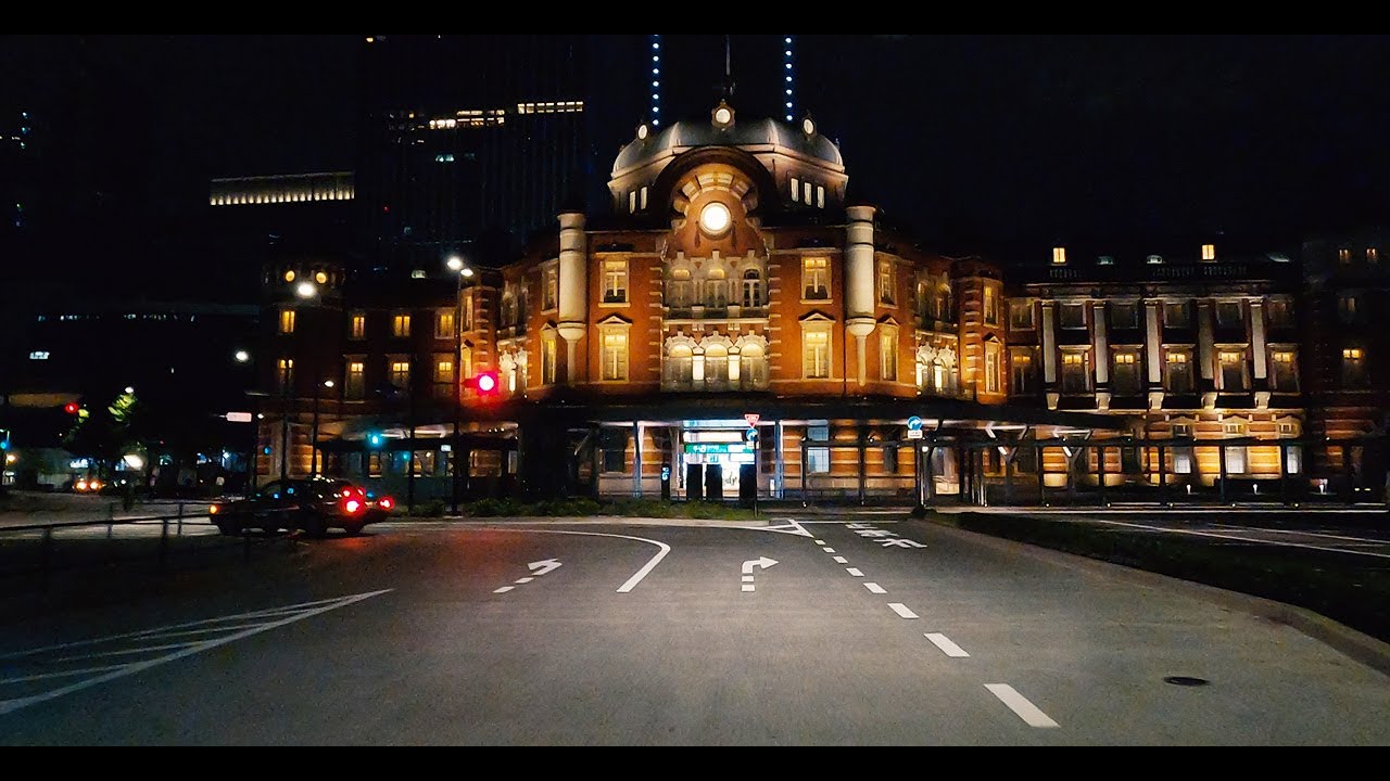 Tokyo Night Drive - from Tokyo St. to Akihabara St. [Slow TV] 4K ...