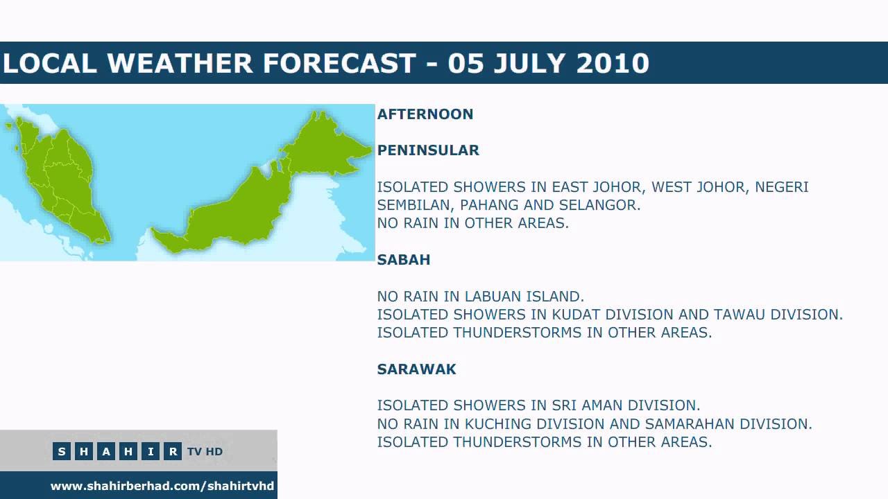 2010-07-05 LOCAL WEATHER FORECAST - YouTube