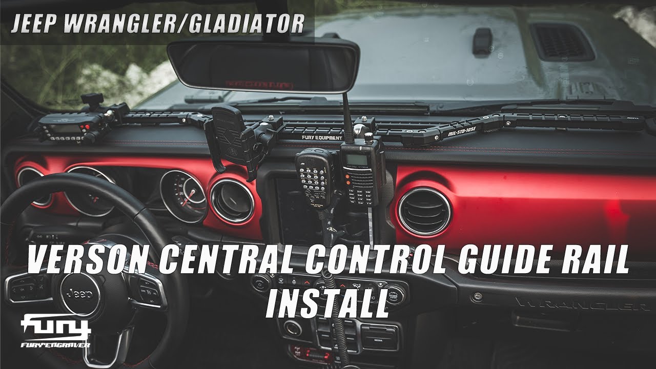 FURY CENTER CONTROL RAIL FOR JEEP WRANGLER JL - YouTube