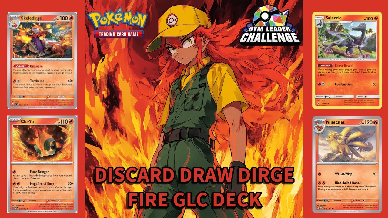 DISCARD DRAW DIRGE - FIRE GLC DECK - Pokémon TCG GLC - YouTube
