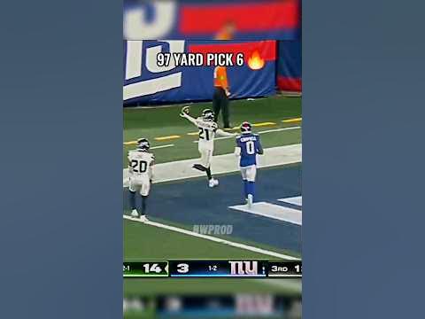 Devon Witherspoon 97 yard pick 6🔥 - YouTube