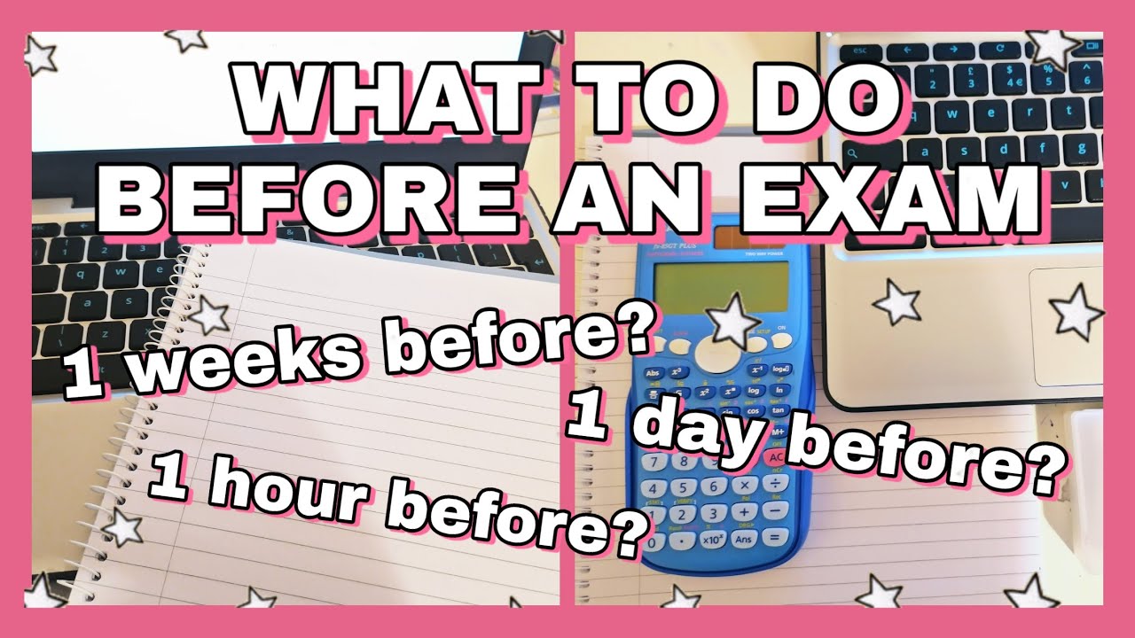 what to do before an exam 📋 tips to prepare for an exam - YouTube