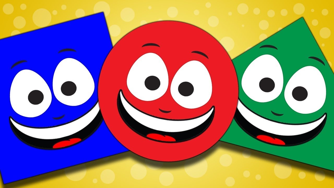 Learn Shapes With Nursery Rhymes & Kids Songs | Circle Square Triangle ...