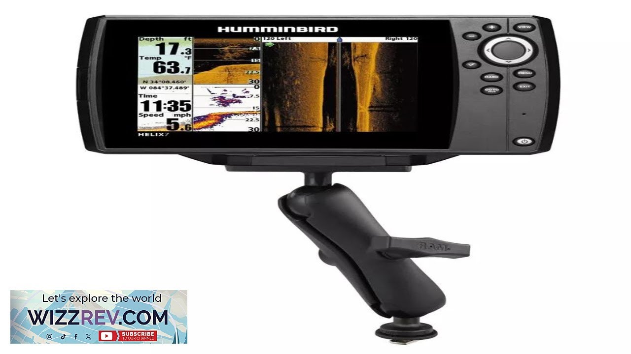 RAM Track Ball Mount for Humminbird Helix 7 eBay Review - YouTube