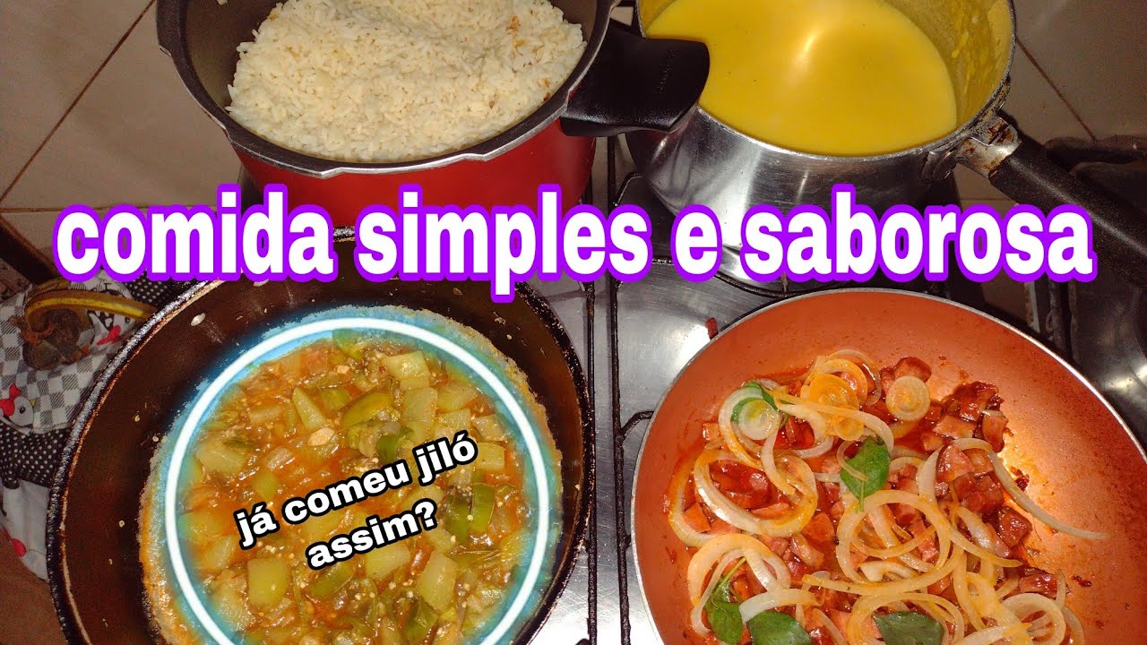 fiz uma janta Simples tão gostosa 🤤 Já comeu jiló assim ?? é uma ...